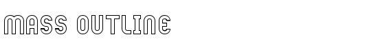 Mass Outline Font - FontZone.net