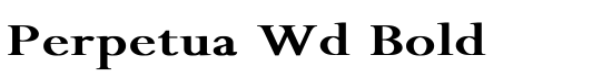 Download Perpetua Wd Bold Font - Thousands of fonts to download for free
