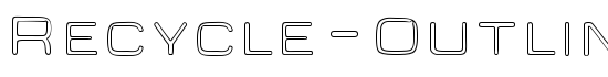 Download Recycle-Outline Font - Thousands of fonts to download for free