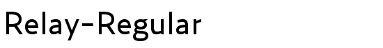 Download Relay-Regular Font - Thousands of fonts to download for free