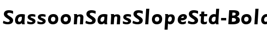 Download SassoonSansSlopeStd-Bold Font - Thousands of fonts to download ...