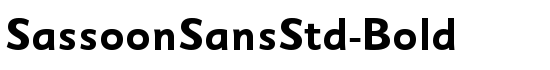 Download SassoonSansStd-Bold Font - Thousands of fonts to download for free