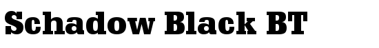 Download Schadow Black BT Font - Thousands of fonts to download for free