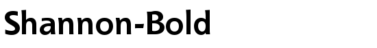 Download Shannon Bold Font - Thousands of fonts to download for free