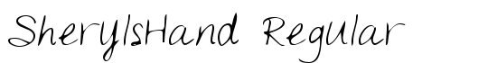 Download SherylsHand Regular Font - Thousands of fonts to download for free