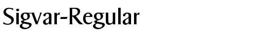 Sigvar-Regular Font - FontZone.net