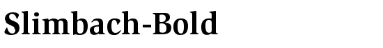 Download Slimbach Bold Font - Thousands of fonts to download for free