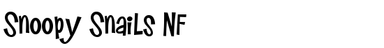 Download Snoopy Snails NF Font - Thousands of fonts to download for free
