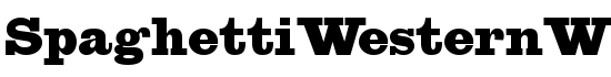 Download SpaghettiWesternWBW font free! More than 50000 fonts to ...