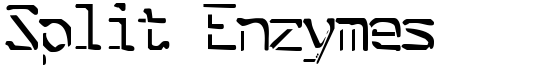 Split Enzymes Font - FontZone.net