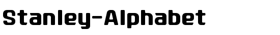Stanley-Alphabet Font - FontZone.net