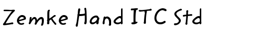 Download Zemke Hand ITC Std Font - Thousands of fonts to download for free